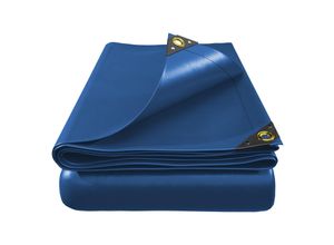 4054748017703 - VESKA® Profi Abdeckplane 650g m² Gewebeplane Schutzplane Bootsplane Poolabdeckung Zeltunterlage LKW Plane für Camping & Outdoor Garten - 2x3m - 6m² - blau
