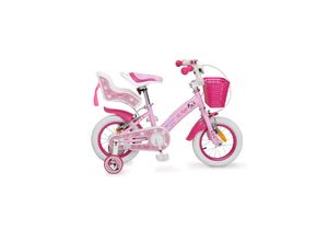 3800146200459 - Byox Kinderfahrrad 12 Zoll Puppy Stützräder Frontkorb Puppensitz ab 3 Jahre