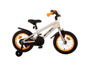 8715347213298 - Kinderfahrrad Rocky für Jungen 14 Zoll Kinderrad in Grau Fahrrad