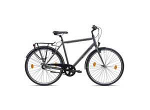 4250585419650 - Chrisson City One Urban Bike 28 Zoll Herren Fahrrad Damen 160 - 180 cm Trekking 3 Gänge anthrazit 56 cm