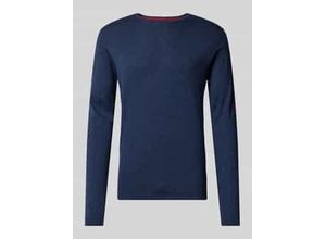 4068444850991 - Regular Fit Strickpullover aus reiner Baumwolle mit Rundhalsausschnitt