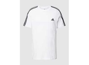 4065432961394 - adidas M 3 Stripes Single Jersey Tee Herren (Weiß XL ) Lifestylebekleidung