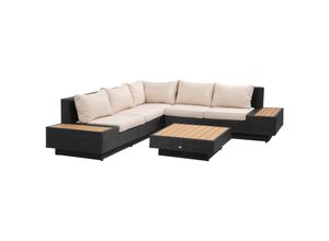 4251774951562 - 4-tlg Luxus Polyrattan Gartengarnitur Gartenmöbel Garten-Set Sitzgruppe Loungeset Loungemö