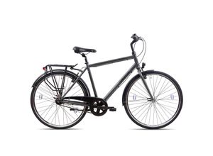 4250585419728 - City One Trekkingrad 28 Zoll Urban Bike Trekking Fahrrad 165 - 180 cm Trekkingbike mit 7 Gängen StVZO anthrazit 53 cm