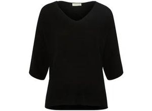 4065691358553 - V-Pullover aus 100% Kaschmir schwarz 38