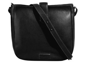 4250060362938 - Henkeltasche BUGATTI ELSA Damen Gr B H T 30cm x 28cm x 6cm onesize schwarz Leder leicht glänzend unifarben Taschen echt Leder