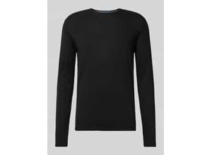 4068444850786 - Regular Fit Strickpullover aus reiner Baumwolle mit Rundhalsausschnitt