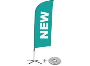 8596052188930 - Beachflagset - Neu - Englisch - Türkis - Alu - Showdown Displays