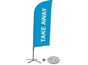 8596052188817 - Beachflagset - Take Away - Blau - Kreuzständer - Showdown Displays