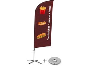 8596052189081 - Showdown Displays - Beachflagset - Snacks - Englisch - Kreuzständer