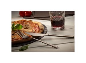 4260238066384 - Besteck-Set Angelini Essbesteck-Sets Gr 8 tlg schwarz Besteckgarnituren für Pizza Quiche Flammkuchen