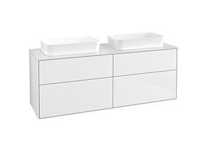 4051202811747 - Villeroy und Boch Finion Waschtischunterschrank F72100GF 160x603x501cm Glass White Matt Glossy white lacquer