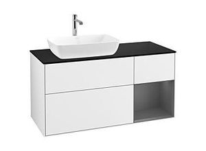 4062373406595 - Villeroy und Boch Finion Waschtischunterschrank G812GKGF 120cm Abdeckplatte black matt Emotion Regale Anthracite matt lacquer Glossy white lacquer 4062373406595 - Villeroy und Boch Finion Waschtischunterschrank G812GKGF 120cm Abdeckplatte black matt Emotion Regale Anthracite matt lacquer Glossy white lacquer