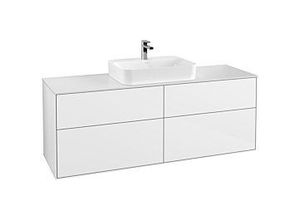 4051202651701 - Villeroy und Boch Finion Waschtischunterschrank F44100GF 160x603cm Abdeckplatte white matt Glossy white lacquer