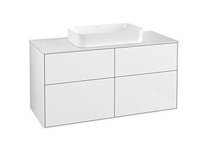 4051202644383 - Villeroy und Boch Finion Waschtischunterschrank G26100GF 120x603cm Emotion Abdeckplatte white matt Glossy white lacquer