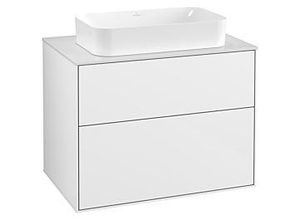 4051202600303 - Villeroy und Boch Finion Waschtischunterschrank F22100GF 80x603cm Abdeckplatte white matt Glossy white lacquer