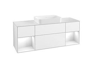 4051202828547 - Villeroy und Boch Finion Waschtischunterschrank G741GFGF 160x603x501cm Regale Glossy white lacquer Glossy white lacquer