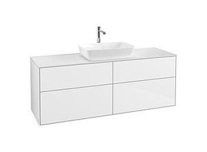 4062373161197 - Villeroy und Boch Finion Waschtischunterschrank F85100GF 160x603cm Abdeckplatte white matt Glossy white lacquer