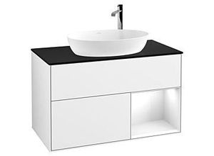 4062373439494 - Villeroy und Boch Finion Waschtischunterschrank G902GFGF 100cm Abdeckplatte black matt Emotion Regale Glossy white lacquer Glossy white lacquer 4062373439494 - Villeroy und Boch Finion Waschtischunterschrank G902GFGF 100cm Abdeckplatte black matt Emotion Regale Glossy white lacquer Glossy white lacquer