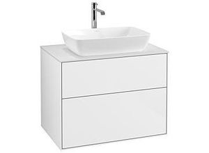 4062373115831 - Villeroy und Boch Finion Waschtischunterschrank F75100GF 80x603cm Abdeckplatte white matt Glossy white lacquer 4062373115831 - Villeroy und Boch Finion Waschtischunterschrank F75100GF 80x603cm Abdeckplatte white matt Glossy white lacquer