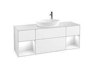 4062373470152 - Villeroy und Boch Finion Waschtischunterschrank G981GFGF 160cm Abdeckplatte white matt Emotion Regale Glossy white lacquer Glossy white lacquer 4062373470152 - Villeroy und Boch Finion Waschtischunterschrank G981GFGF 160cm Abdeckplatte white matt Emotion Regale Glossy white lacquer Glossy white lacquer