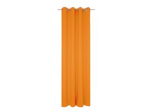 4004567418007 - Vorhang WIRTH Dim out orange Gardinen 325cm Ösen 142cm Polyester nach Maß B142cm H325cm