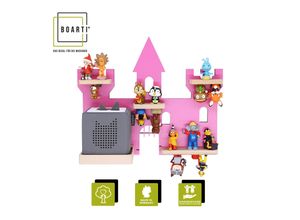 4260641122752 - Wandregal Holzregal hängend platzsparendes Regal Maße H 34 x B 42 x T 19 cm Elegantes Regal hängend Aufbewahrungsregal Tonieregal - Schloss Gr 42 pink B42cm H34cm T19cm Holzwerkstoff Holz Spanplatte Regale