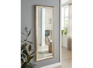 4251062218414 - Dekospiegel LENFRA Marjianne gold (goldfarben) Spiegel B H T 63cm x 163cm x 4cm dekorative Rahmenoptik-Facettenschliff Kunststoff Glas Wandspiegel B63cm H163cm T4cm