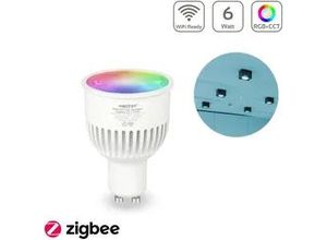 4063592027554 - MiBoxer Zigbee 30 + 24G RGB+CCT LED Spot 6W GU10 FUT106ZR