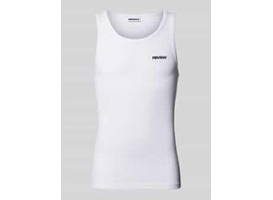 4067131936383 - Tanktop aus Baumwolle mit Label-Detail