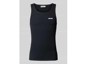 4067131937786 - Tanktop aus Baumwolle mit Label-Detail