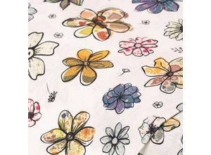 4058896372080 - Baumwollstoff Blumen Serie Ria weiß-color
