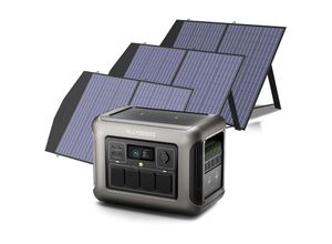 0758287346181 - Allpowers - R1500 Tragbare Powerstation mit 3Pcs 100W Solarpanel 1152Wh LiFePO4 Batterie mit 1800W ac Ausgang Solargenerator 43dB Leise Betrieb