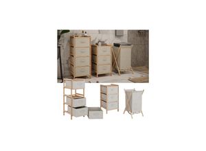 4066731446391 - Badmöbel-Set Bruno Beige 3 Teile Vicco