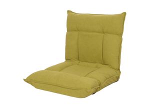 4057651643540 - Bodensessel MCW-N44 Relaxsessel Bodenkissen Bodensofa Klappsessel 6 Relaxpositionen stabiles Gestell Samt ~ grün