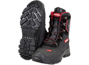 5400182272762 - Schnittschutzstiefel   Schnittschutzschuhe Yukon Schwarz Rot Gr 40 - Schwarz Rot - Oregon