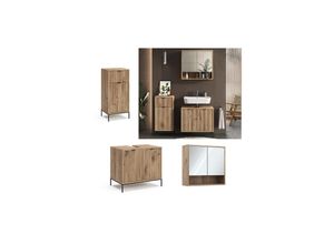 4066731444885 - Badmöbel-Set Eliza Viking Oak 3 Teile