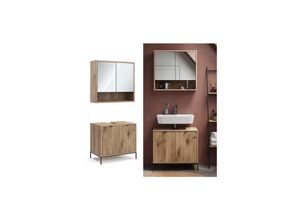 4066731444878 - Badmöbel-Set Eliza Viking Oak 2 Teile