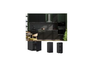 4066731456154 - Hängeschrank Fame-Line Anthrazit Schwarz gestreift 30 cm