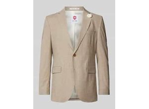 4066517548264 - Baukasten-Sakko mit Leinen-Anteil Herren Slim Fit Baumwolle beige meliert