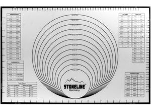 4020728154799 - Backmatte STONELINE 2in1 weiß B38cm L585cm Silikon Backmatten handelsüblichen Backbleche geeignet