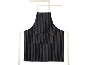 4019665102697 - Kochschürze STUCO gestreift Schürzen schwarz (schwarz natur) Topflappen Topfhandschuhe Küchenschürzen Schürzen mit Brusttasche