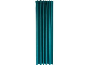 4043343598427 - Vorhang RE-Allen Gardinen Gr 245 cm verdeckte Schlaufen 140 cm blau (petrol) Verdeckte Schlaufen Fertigschal RE-Allen