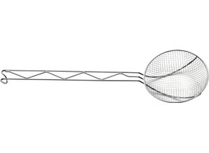 8007163272635 - Schaumlöffel PINTINOX Professional Kochlöffel Gr Maße (Durchmesser) Ø 20 cm silberfarben (edelstahlfarben) Löffel Schöpfer mit Netz Edelstahl 1810