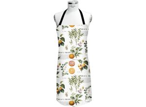 4003440260467 - Kochschürze APELT 7699 SUMMERTIME Sommerdeko Sommer Schürzen bunt (weiß orange grün natur) Topflappen Topfhandschuhe Küchenschürzen Digitaldruck