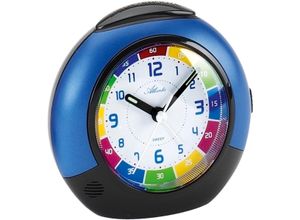 4026934167851 - Kinderwecker ATLANTA 1678-5 blau (blau schwarz) Wecker Kinder ideal auch als Geschenk