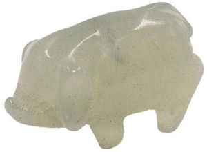 0096718220656 - Tierfigur FIRETTI Schmuck Geschenk Dekofigur Farbstein Edelstein Schwein Jade grün Dekofiguren B H T 19cm x 3cm x 13cm Stein Jade B19cm H3cm T13cm