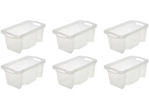 4052396043587 - Organizer KEEEPER franz Aufbewahrungsboxen Gr B H T 21 cm x 15 cm x 35 cm farblos (transparent) Aufbewahrungsbox Stapelbox Körbe Boxen Aufbewahrungsboxen Aufbewahrungsbox 65 Liter hochwertiger Kunststoff