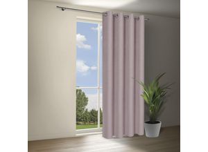 4007863689218 - Vorhang Eliana Gr 1 rosa B140cm H245cm Wirkware Polyester Gardinen Blickdichter Ösenschal Eliana