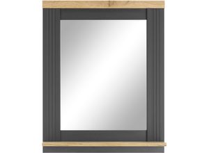 4067602872851 - Wandspiegel HOME AFFAIRE WESTMINSTER Spiegel Gr B H T 60 cm x 75 cm x 15 cm Holzoptik grau (grau dunkel) Wandspiegel im romantischen Landhausstil